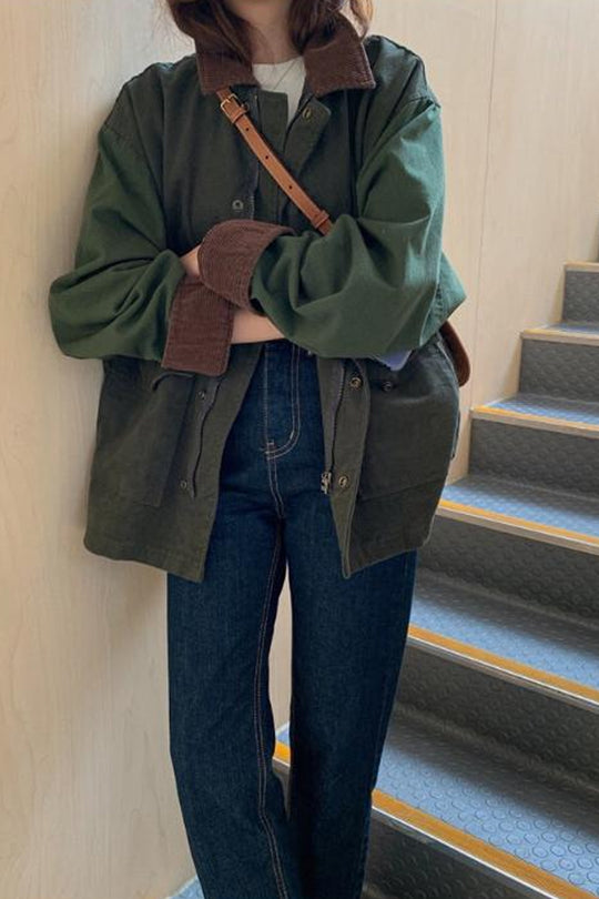 Vintage Turn Down Collar Corduroy Jackets – Tomscloth