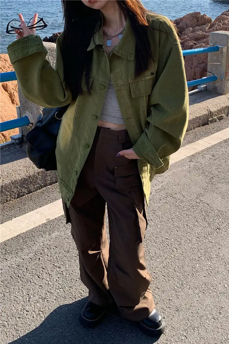 Long Sleeve Vintage Green Jacket – Tomscloth