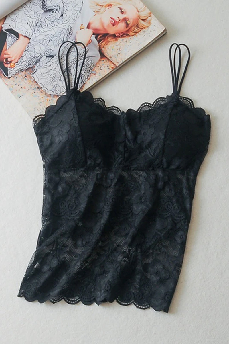 Sexy Flower Lace Bralette Tank Top – Tomscloth