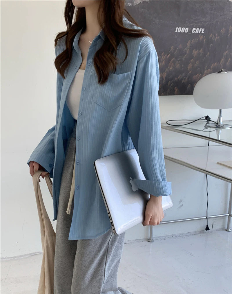 Loose Sun Screen Casual Blouse Shirt – Tomscloth