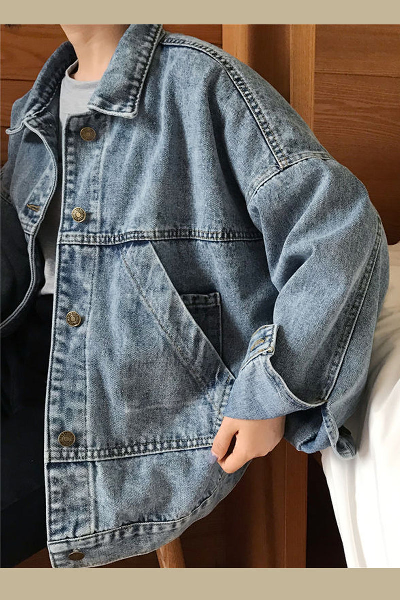 Vintage College Style Simple Jacket Jeans – Tomscloth